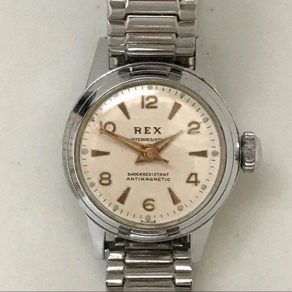 Rex | Accessories | Vintage Swiss Rex Ladies Stainless Steel Watch ...